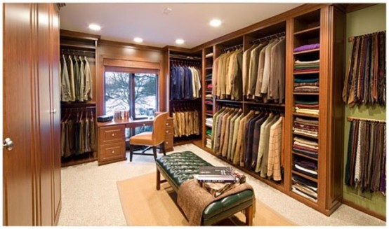 43 Stylish Masculine Closet Designs - DigsDigs