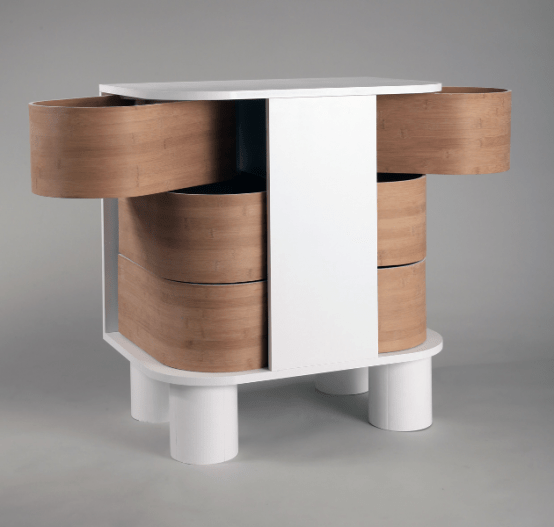 Stylish Modern Cabinet Of Round Shape - DigsDigs