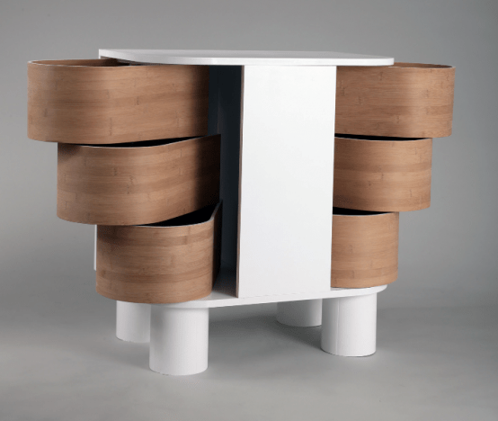 Stylish Modern Cabinet Of Round Shape - DigsDigs
