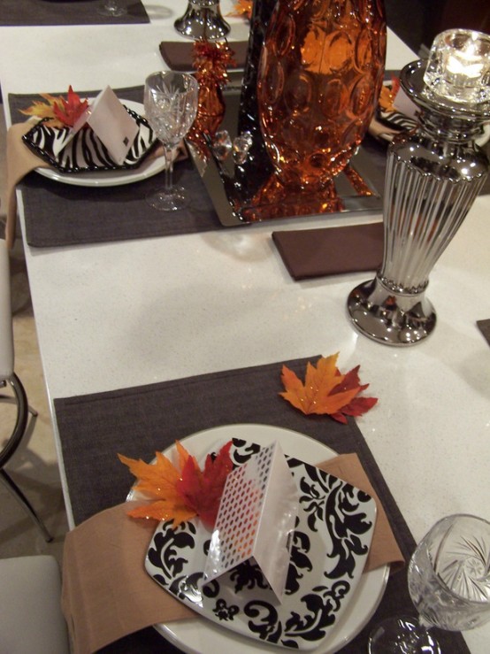 60 Stylish Thanksgiving Tableware Ideas - DigsDigs