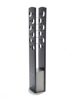 Super Modern and Sleek Wine Rack With Concrete Base and Stainless Steel ...