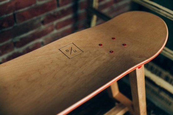 Super Original Handmade Skateboard Tables Collection - DigsDigs