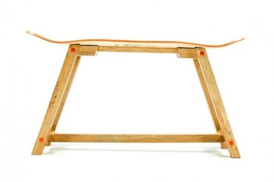 Super Original Handmade Skateboard Tables Collection - DigsDigs