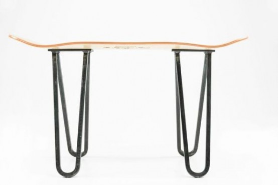 Super Original Handmade Skateboard Tables Collection - DigsDigs
