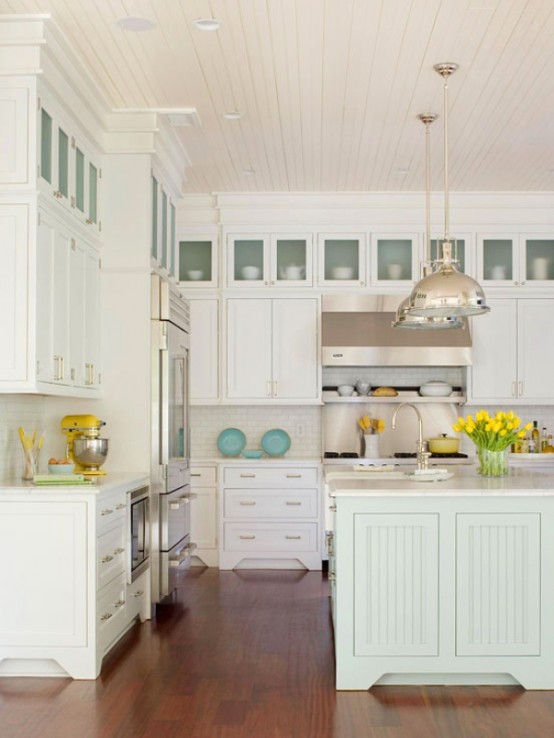 Traditional Coastal Style Kitchen Design Inspiration - DigsDigs