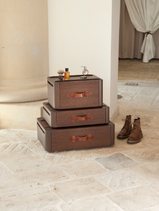 Vintage-Styled Drawers Inspired By Old Suitcases - DigsDigs