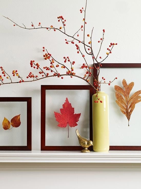 30 Cool Ways To Use Autumn Leaves For Fall Home Décor - DigsDigs