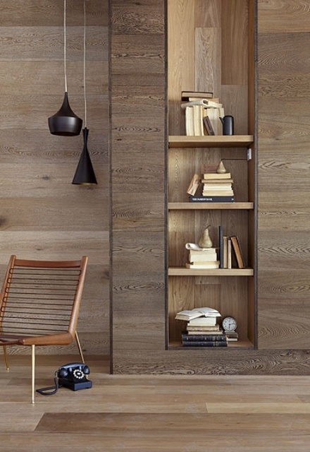 22 Wood-Clad Interior Ideas To Warm Up In The Winter - DigsDigs
