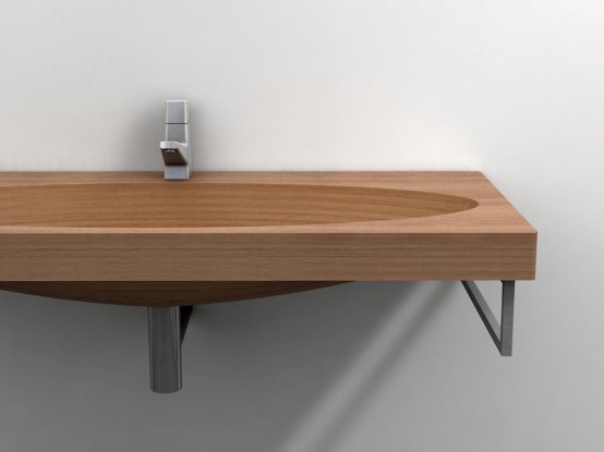 Natural Wood Sink - Stan by Plavisdesign - DigsDigs