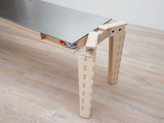 Work&Turn Multipurpose Table With A Reversible Top - DigsDigs