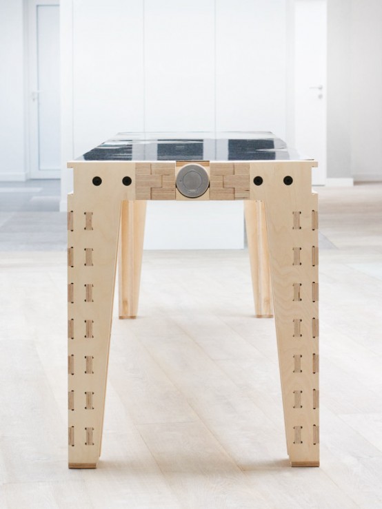 Work&Turn Multipurpose Table With A Reversible Top - DigsDigs