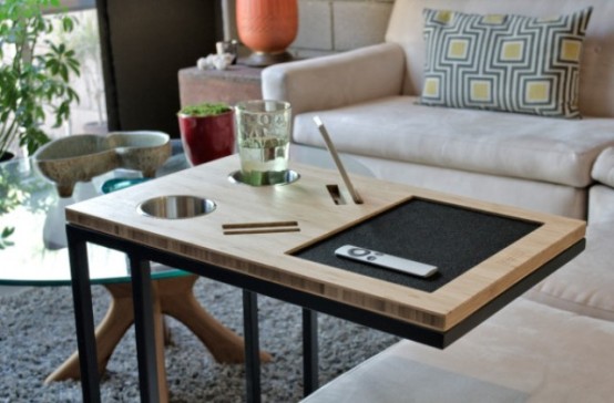 Your Sofa's Best Friend: Caddy Table - DigsDigs